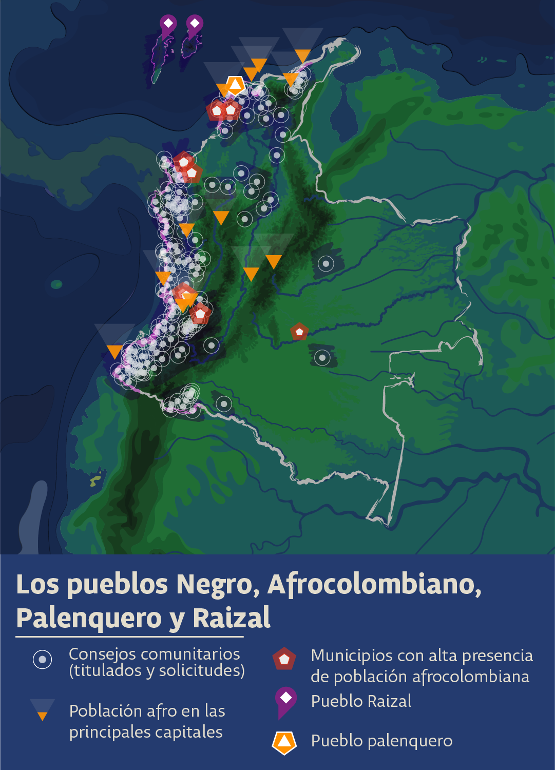 Mapa Afrocolombiano